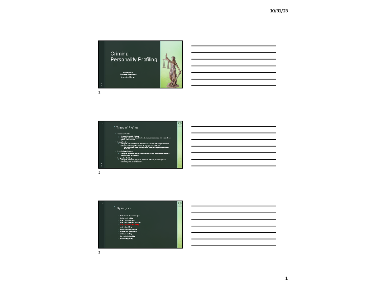 Criminal Personality Profiling 2023 - z Criminal Personality Profiling ...