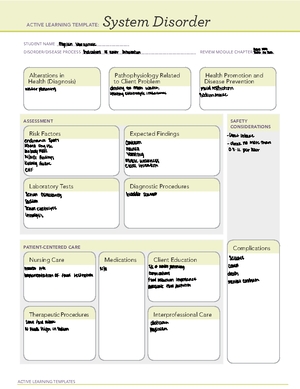 Manifestations Of Iron Deficiency Anemia - ACTIVE LEARNING TEMPLATES ...
