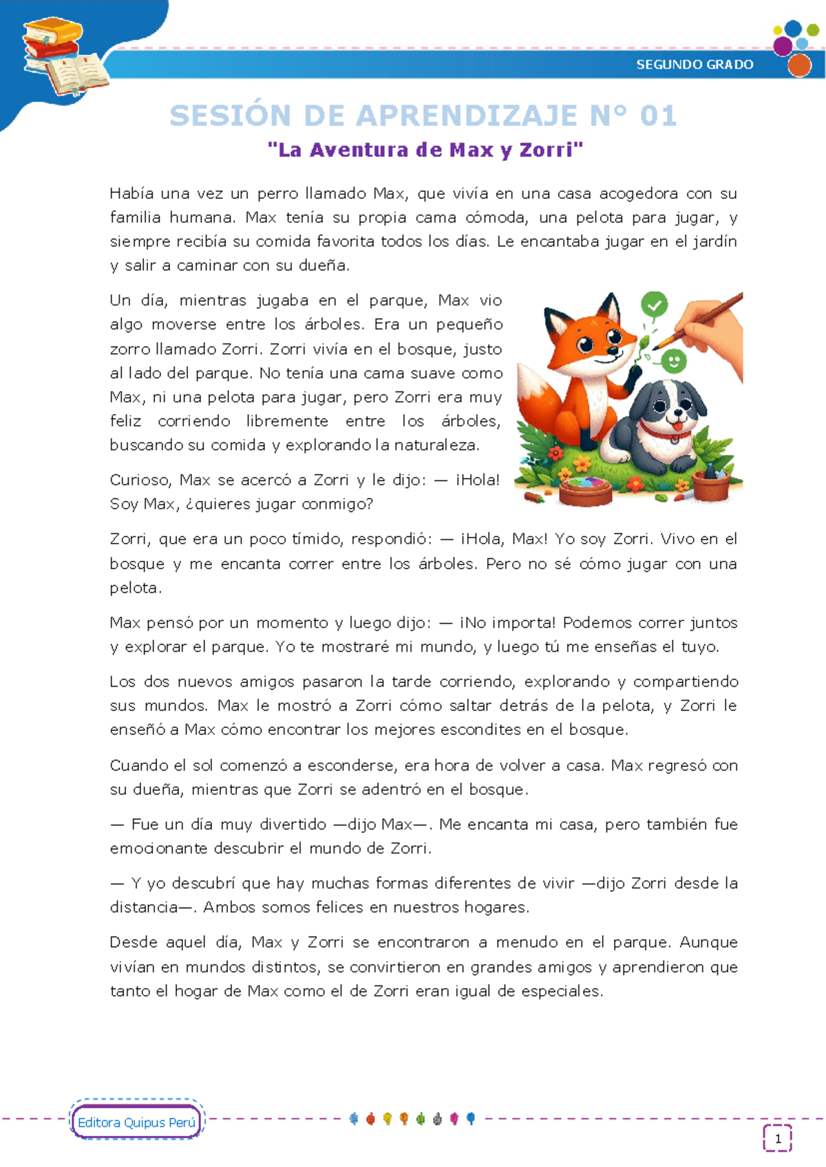 3.- Anexo de Sesiones de aprendizaje - Semana 1 - UD VII - Editora Quipus Perú - Editora Quipus ...