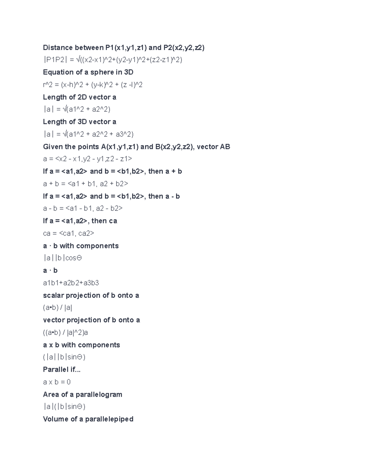 An Nguyen - Calculus III - Distance between P1(x1,y1,z1) and P2(x2,y2 ...