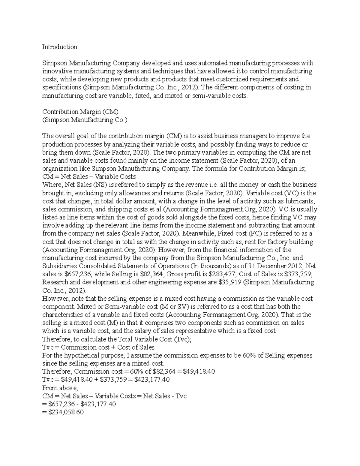 Discussion-Forum-Unit-03-First - Introduction Simpson Manufacturing ...