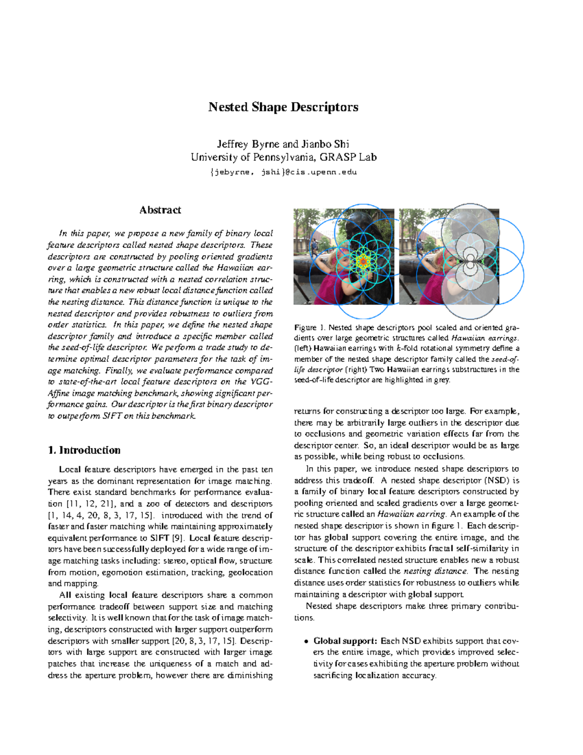 Nested shape descriptors - Nested Shape Descriptors Jeffrey Byrne and ...