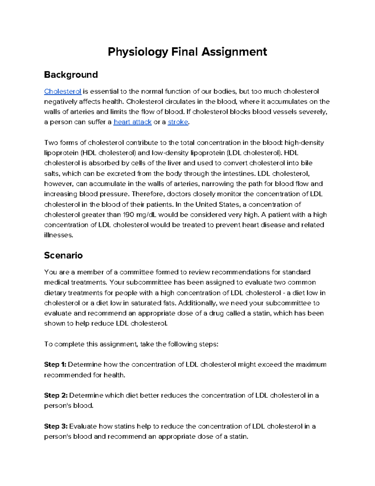 Lab Instructions Physiology Act III Mission (Spring A 2024 Onward ...