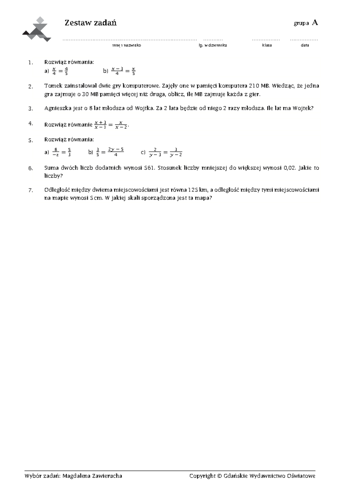 Questions - zadania - Zestaw zadań - Studocu