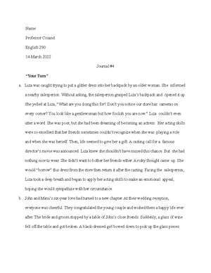 Journal 3 - Notes and select exercises from the textbook "Gotham ...