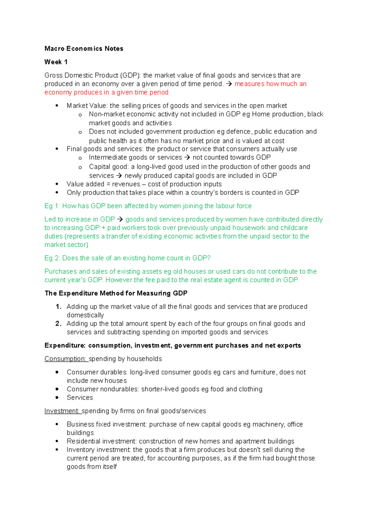 Macro Economics Notes - JJHHK KJKKJJJNM MNMB HHHKJHKJ - Macro Economics ...
