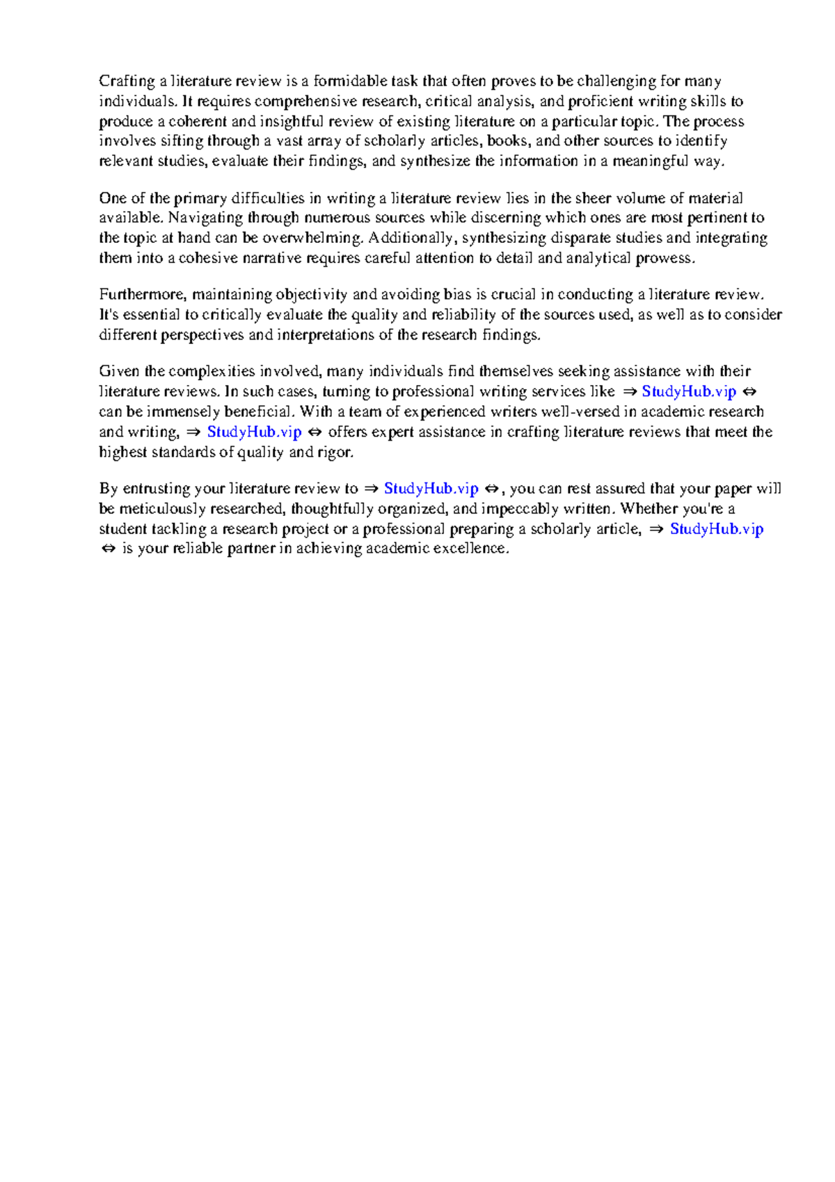 Literature Review Domain - Crafting a literature review is a formidable ...