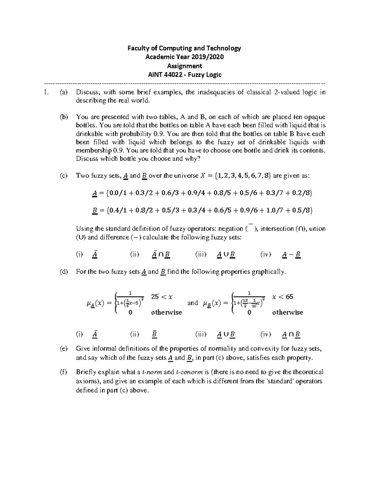 Assignment 2022 - Faculty of Computing and Technology Academic Year ...