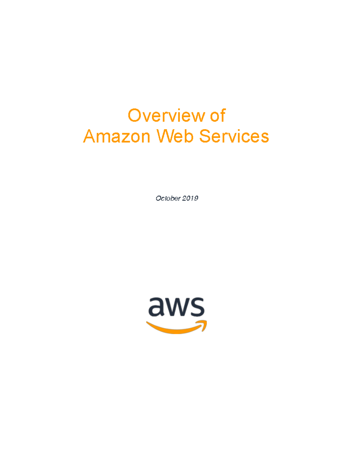 Aws-overview - AWS cloud technology Complete Overview It gives you an ...