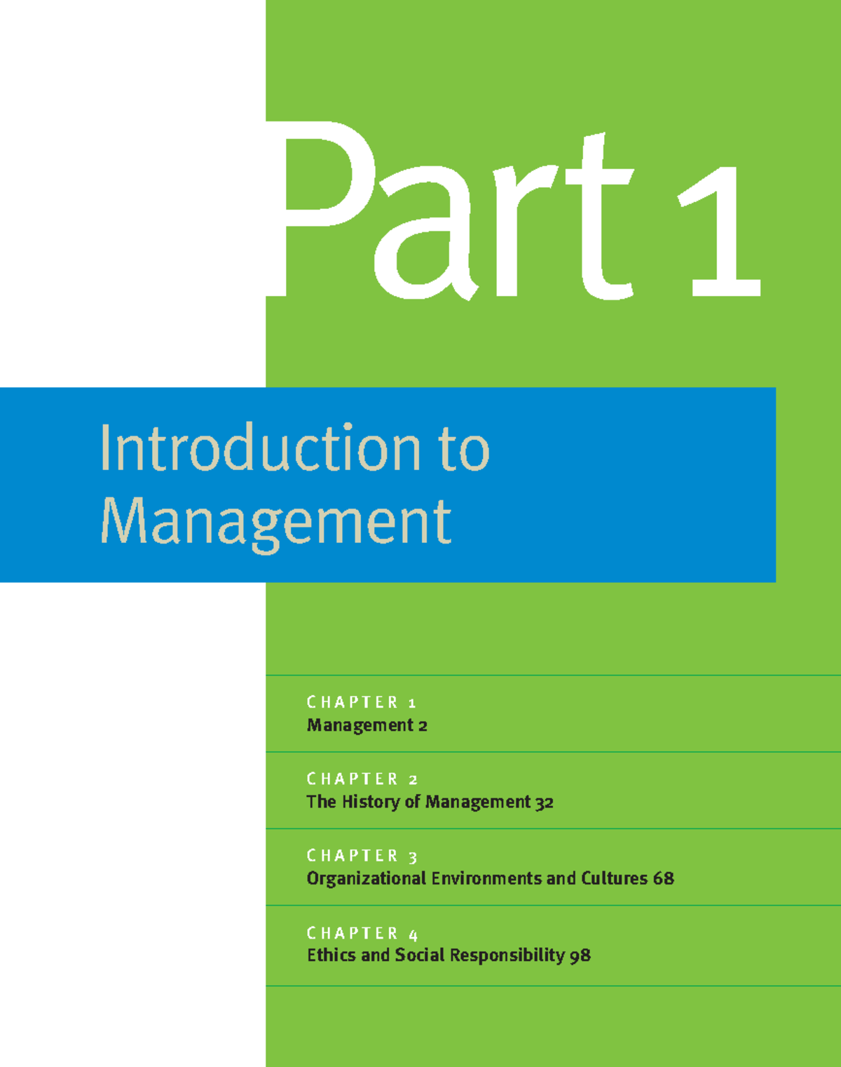 Part 1 Introduction to Management-Chapter 1 - Management - Introduction ...