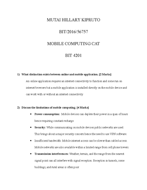 ICT CAT EXAM - revision questions - INTRODUCTION TO INFORMATION ...