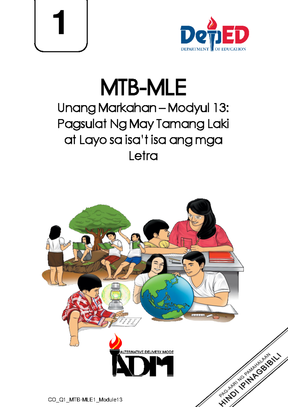 MTB-MLE1 Q1 Mod13 Pagsulat-Ng-May-Tamang-Laki-at-Layo-sa-Isat-isa-ang ...