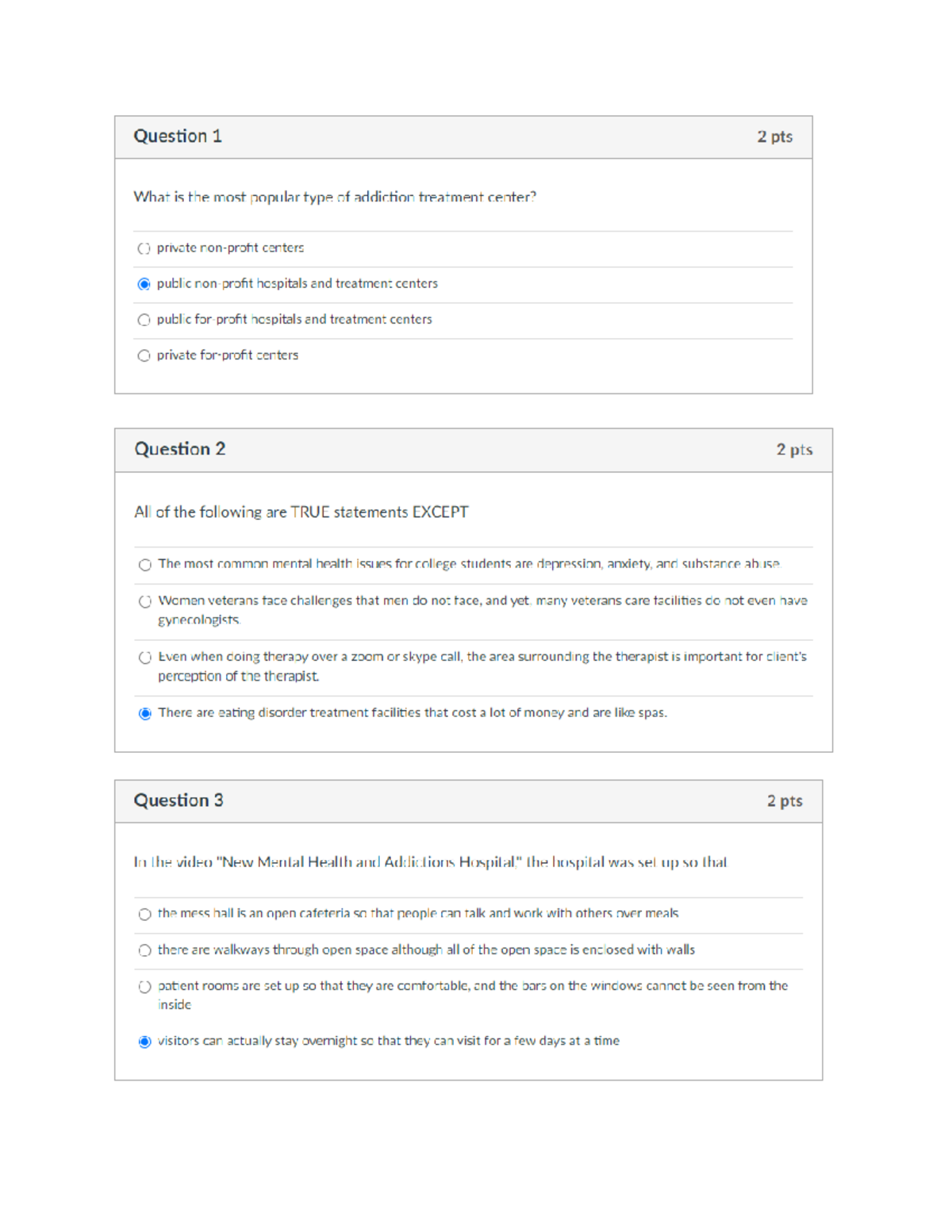 Environmental Psychology Quiz 12 - SOP 4714C - Studocu