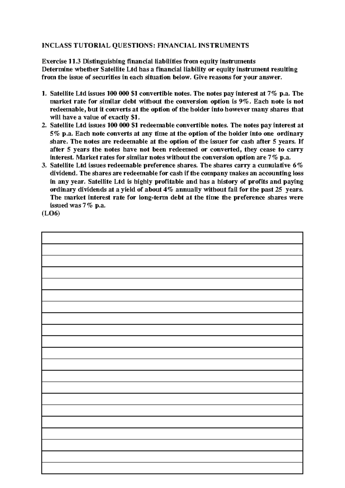 In-class question lec6 - Warning: TT: undefined function: 32 INCLASS TUTORIAL QUESTIONS ...