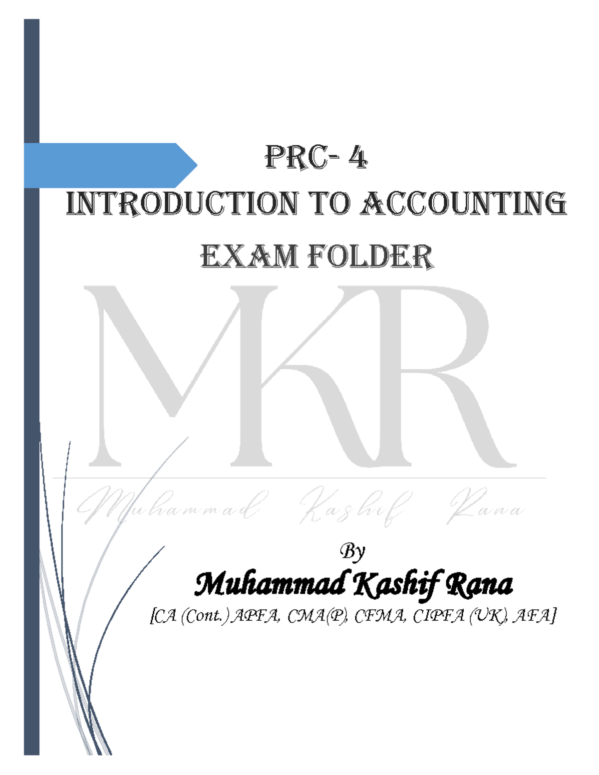 ITA Exam Folder - Notes - Introduction to Accounting Exam Folder By ...