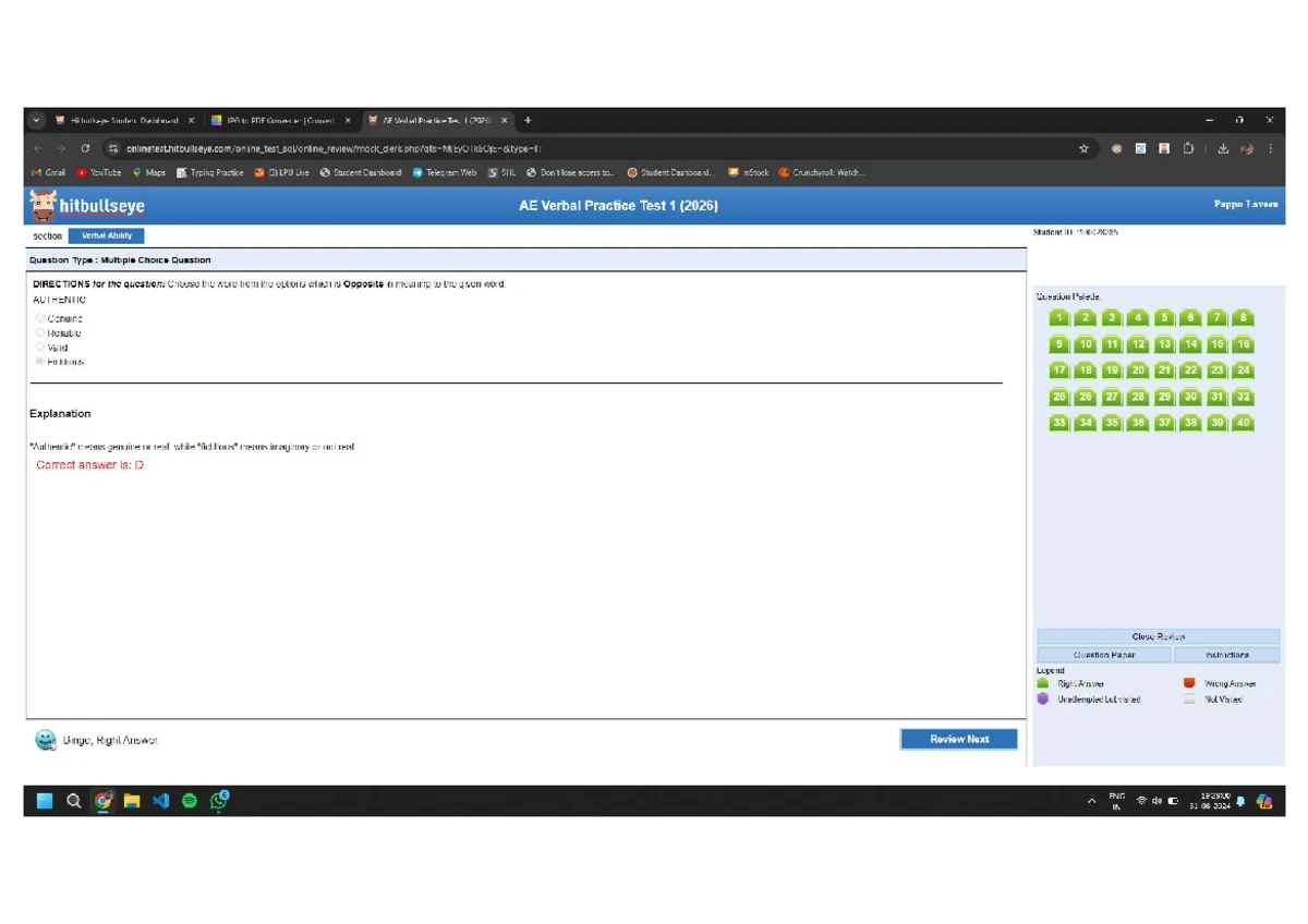 Cse practice test 04 - CSE - Practice Test - Adarsh Singh Attempted On ...
