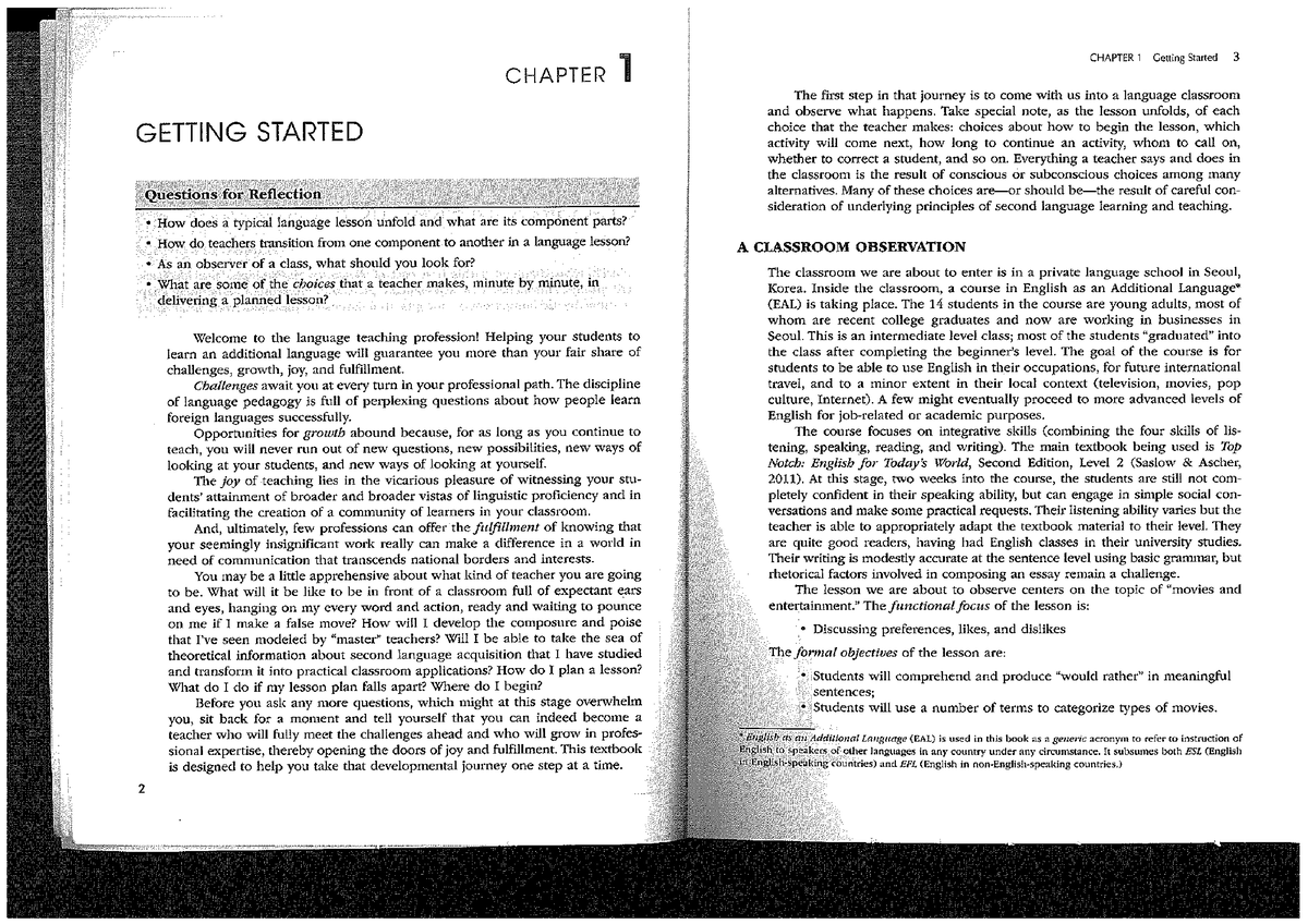 Chapter 1 - textbook screenshot - English for Professional ...