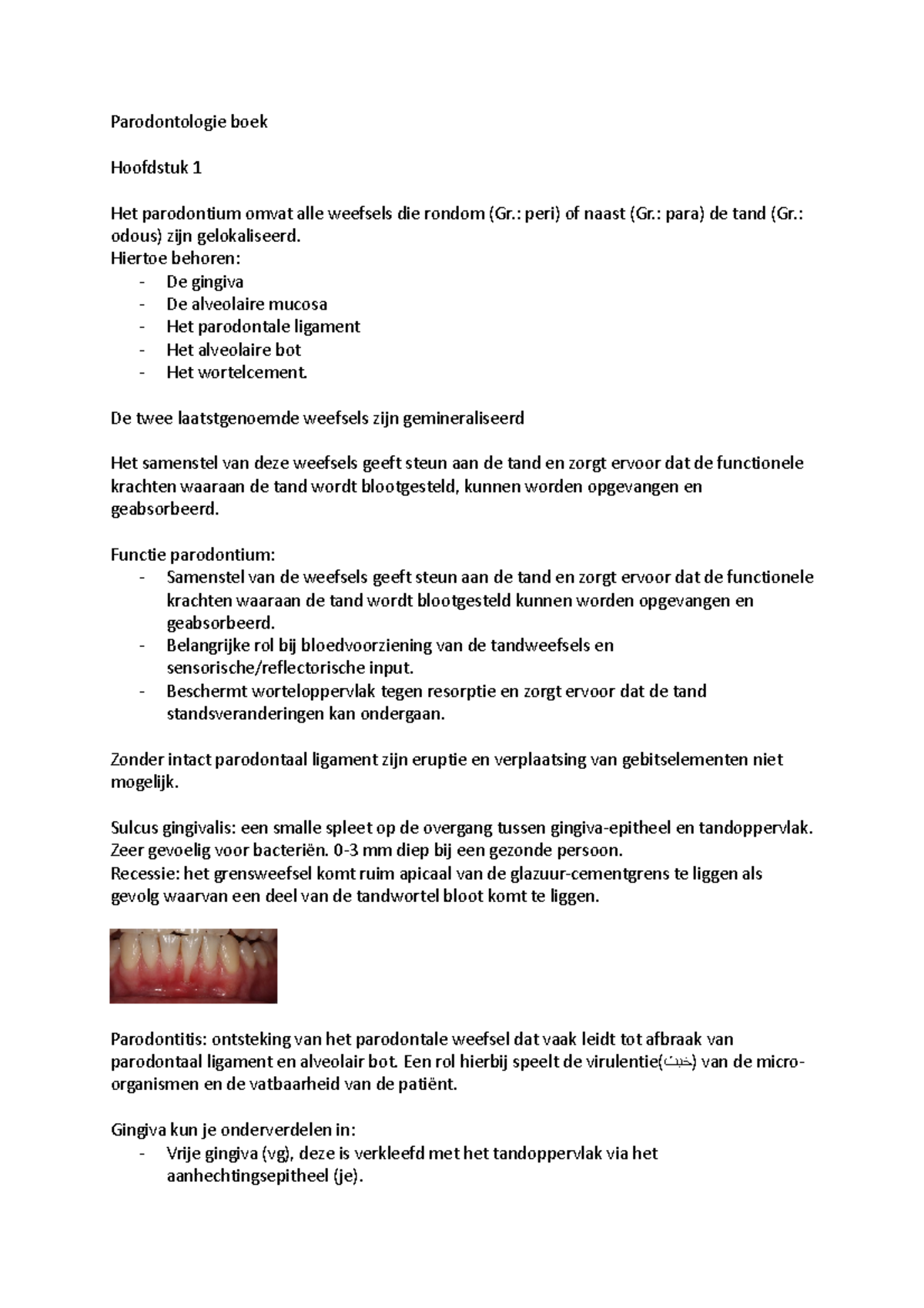 Parodontologie boek - boek - Parodontologie boek Hoofdstuk 1 Het ...
