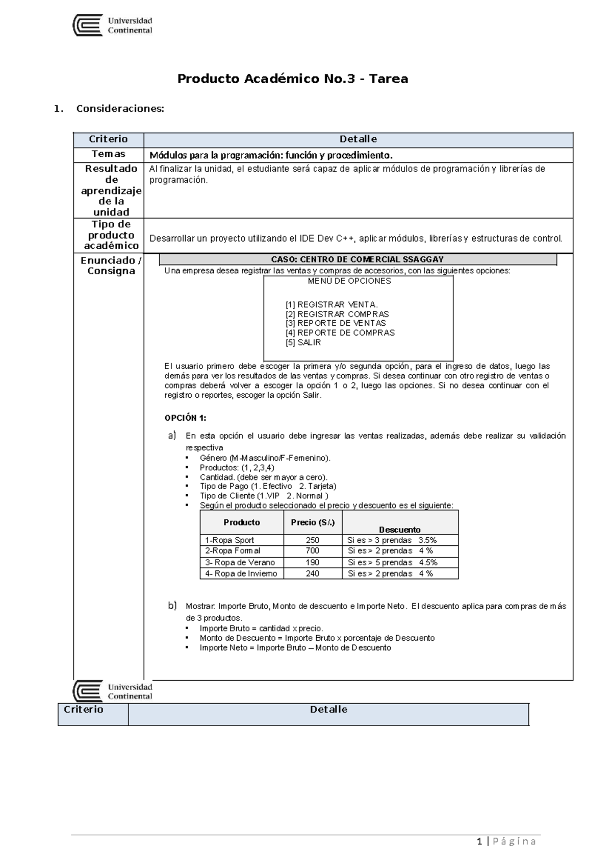 PA 03 Fundamentos Programacion Grupal - Tagged - Producto Académico No - Tarea 1 ...