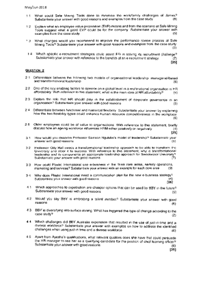 HR Study Notes - HR STUDY NOTES: WEEK 1: H U M A N R E S O U R C E M A ...