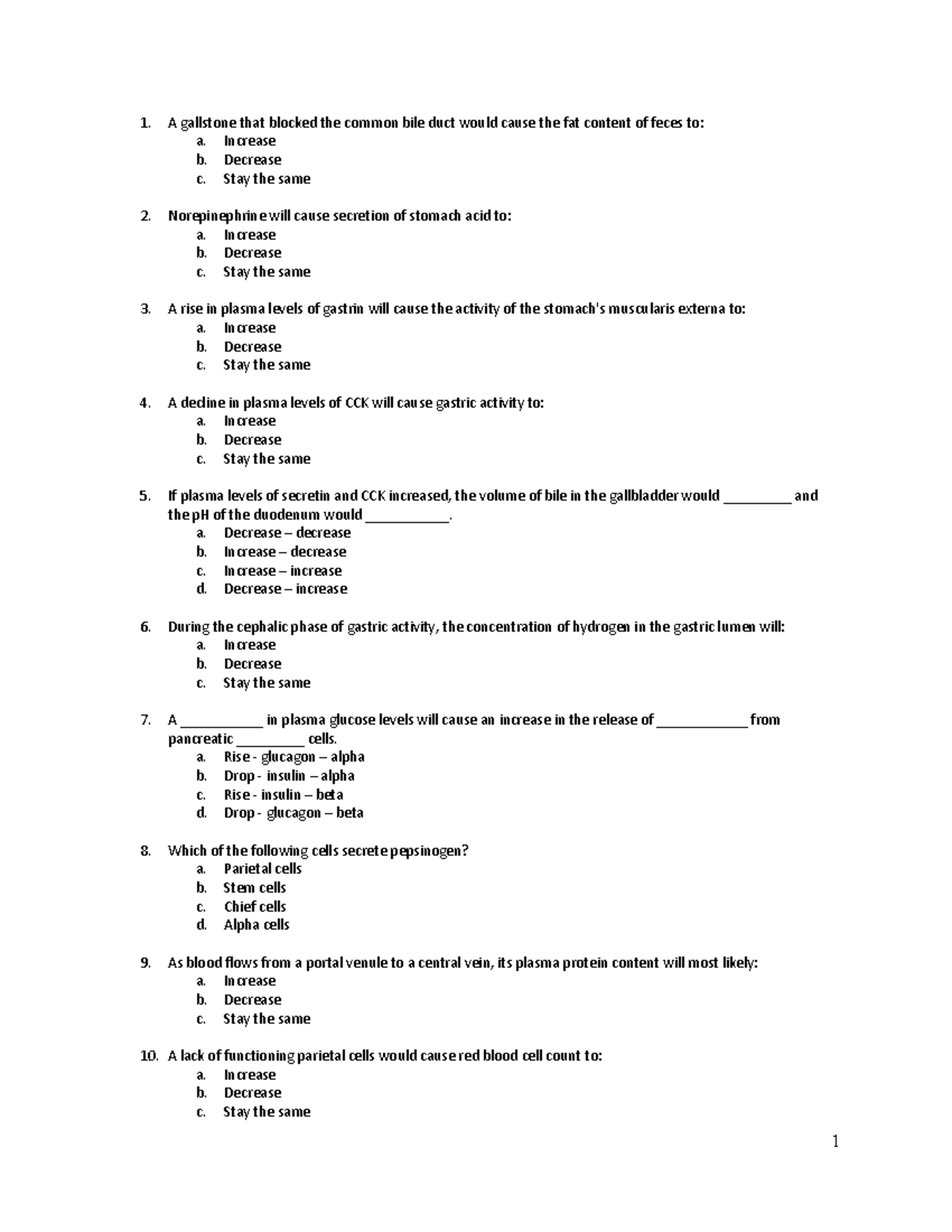 Digest Qs - test - - Studocu