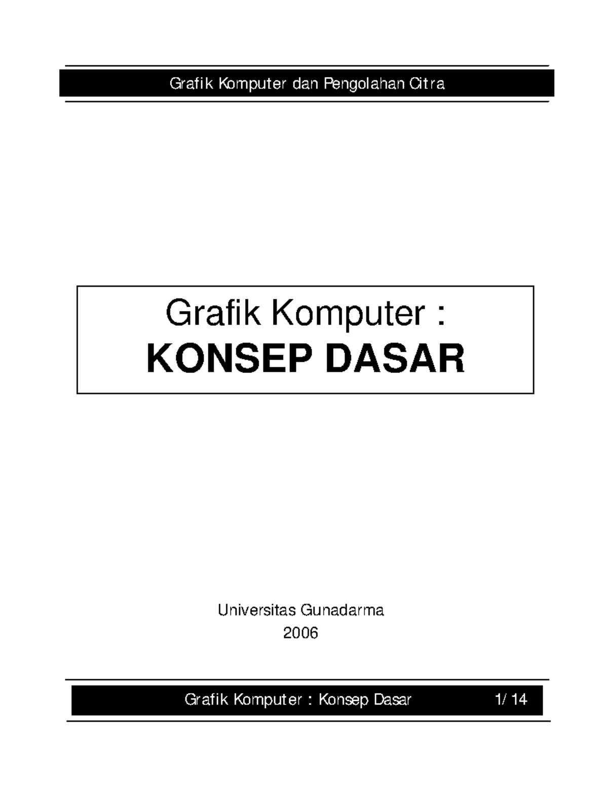 3 Grafik Komp-Konsep Dasar - Grafik Komputer : KONSEP DASAR Universitas ...