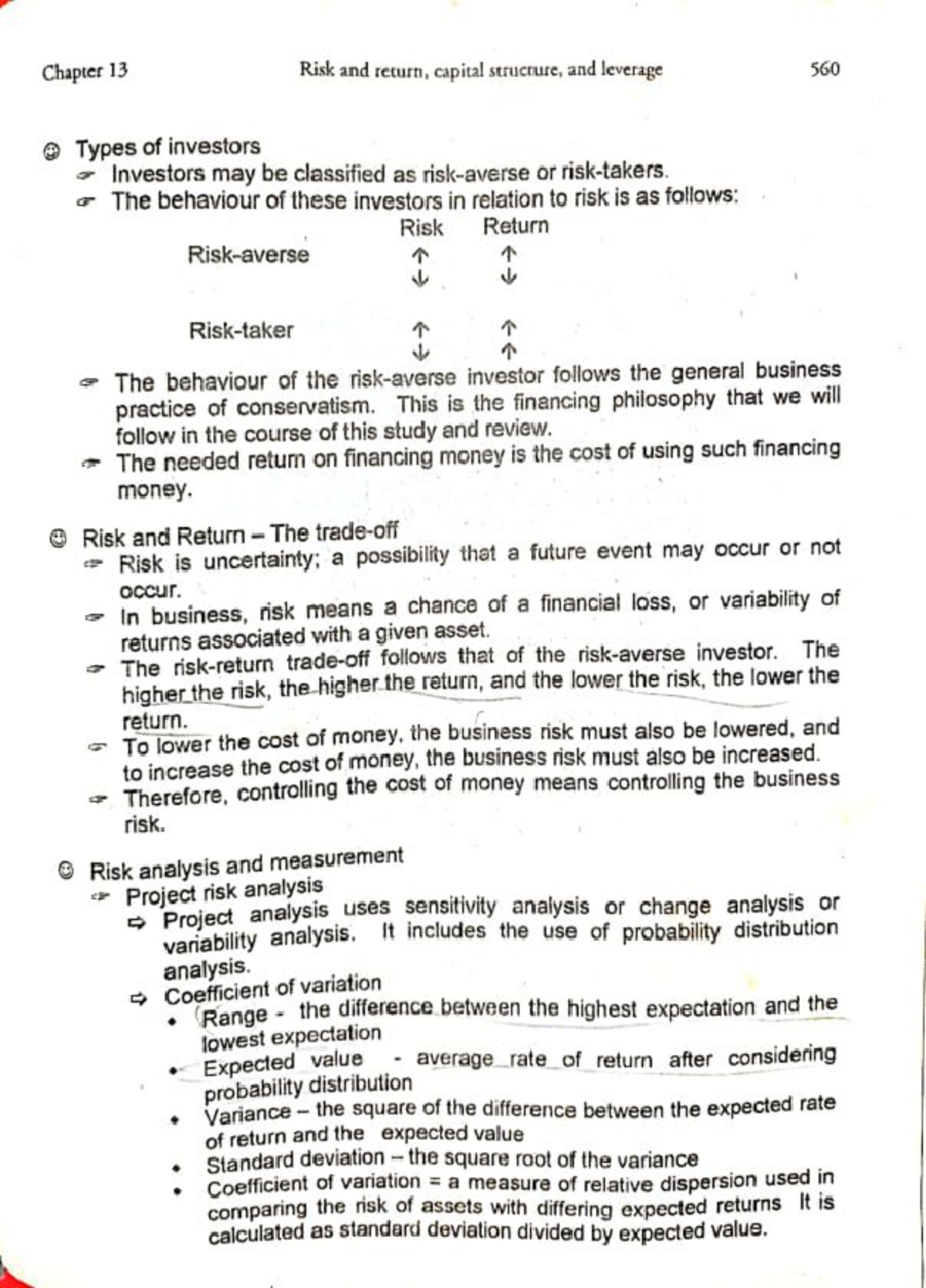 Risk & Return, Capital Structure & Leverage - Accounting - Studocu