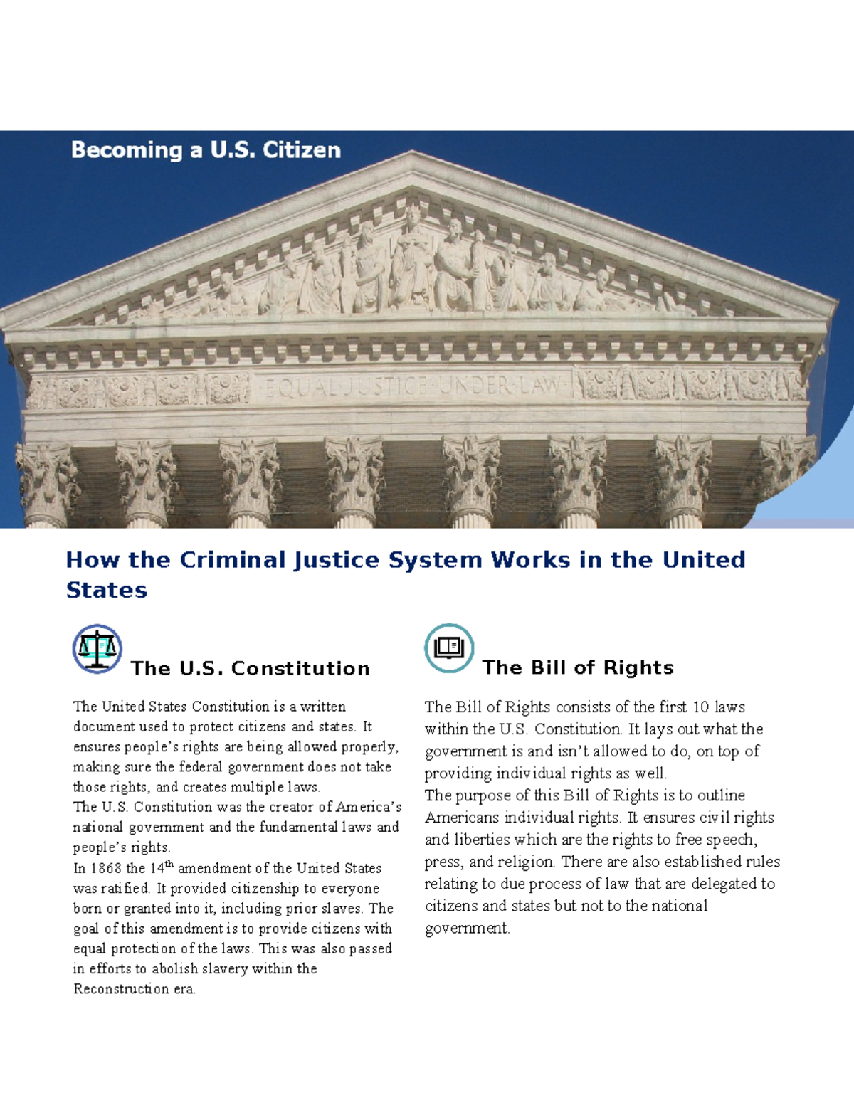 CJ 112 5-2 Project One - How the Criminal Justice System Works in the ...