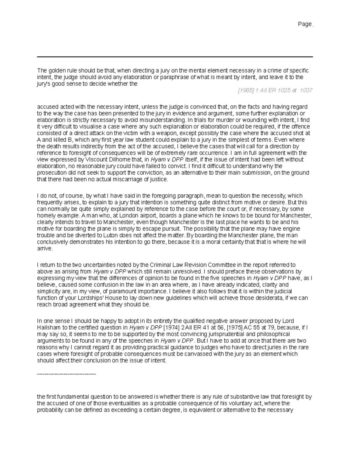 Moloney - This is an analysis of the judgement of one of the landmark ...