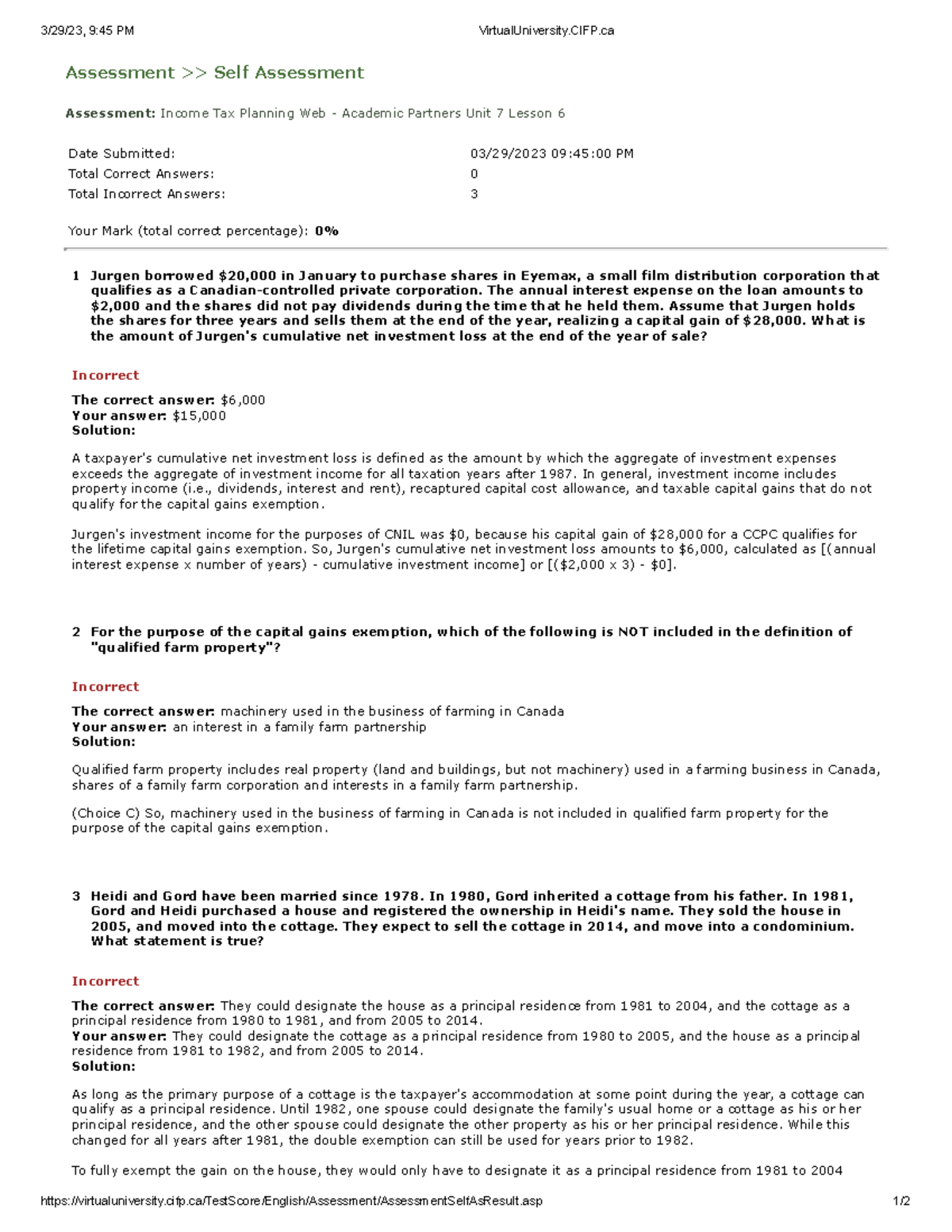 Unit 7 - Lesson 6 - Tax assessment - 3/29/23, 9:45 PM VirtualUniversity ...