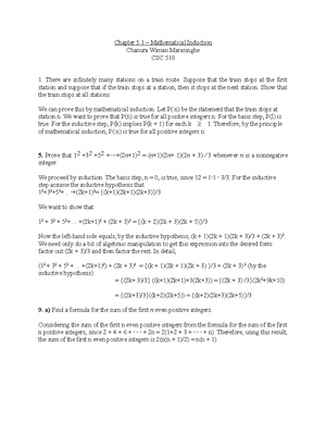 Chapter 5.3 Assignment - Chapter 5 – Recursive Definition and Structural Induction Chanura Wiman ...