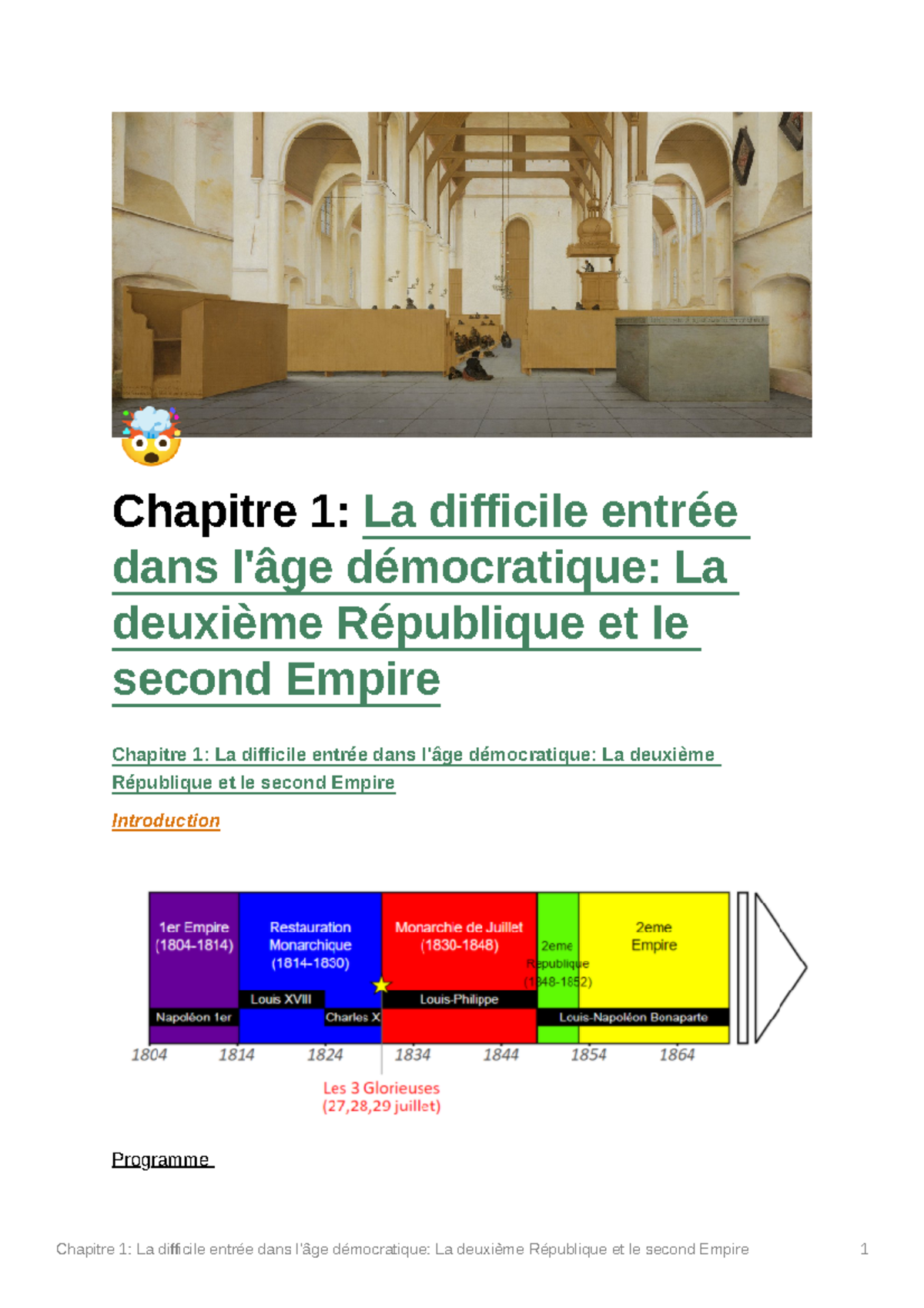 Chapitre 1 La difficile entre dans lge dmocratique La deuxime Rpublique et le second Empire ...