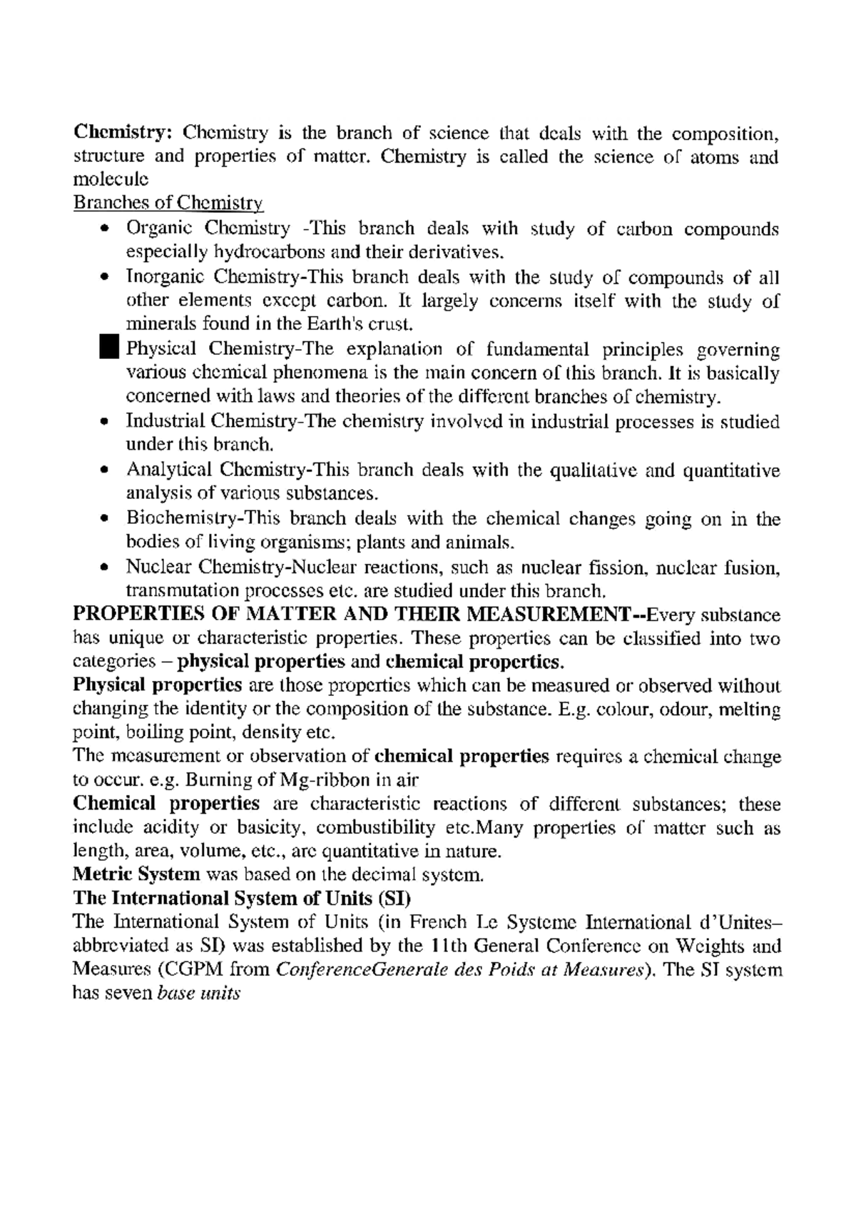 Note on basic concept of chemistry - BSc Chemistry - Studocu