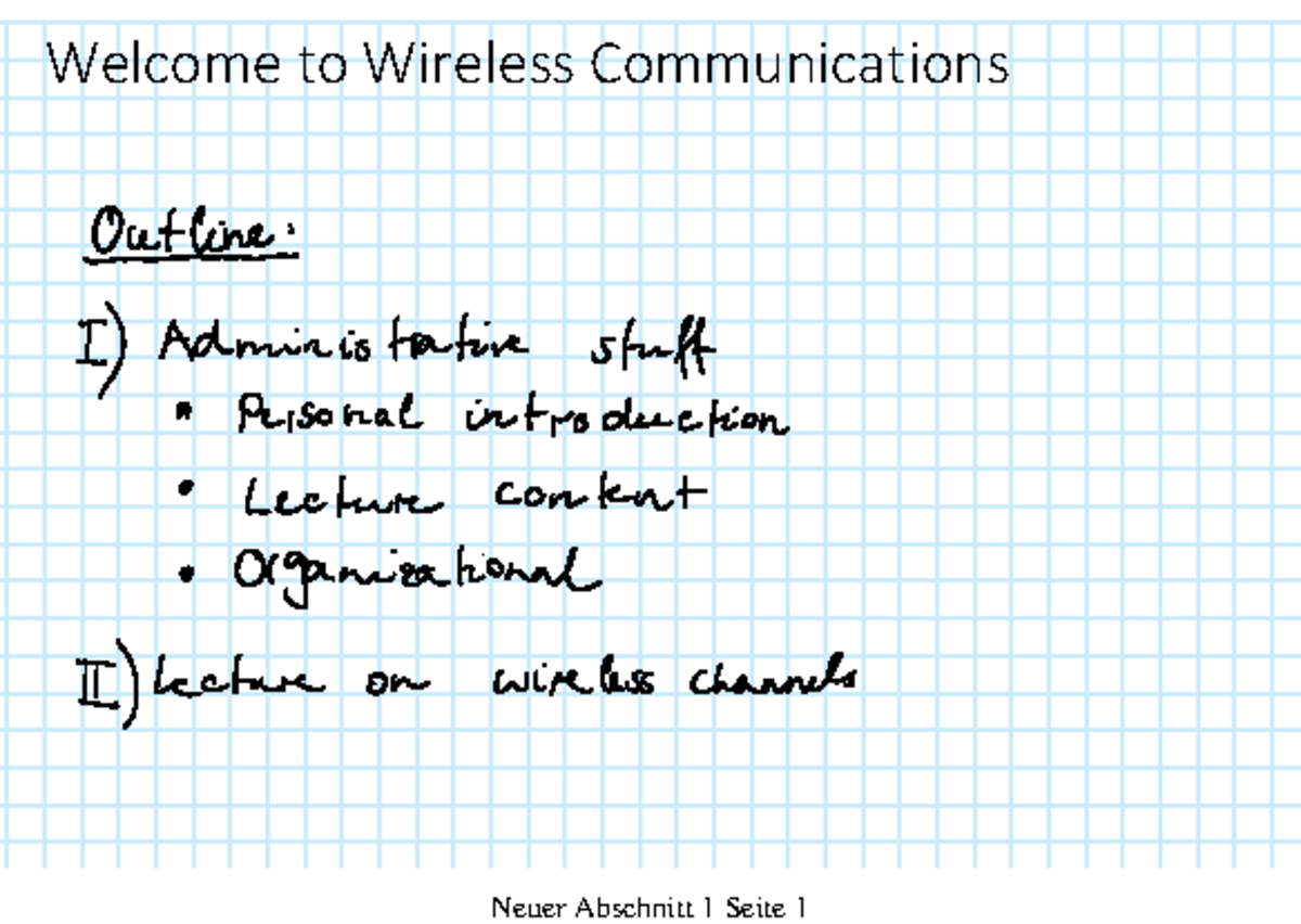 Introduction - Lectures - Wireless Communication - Welcome to Wireless ...