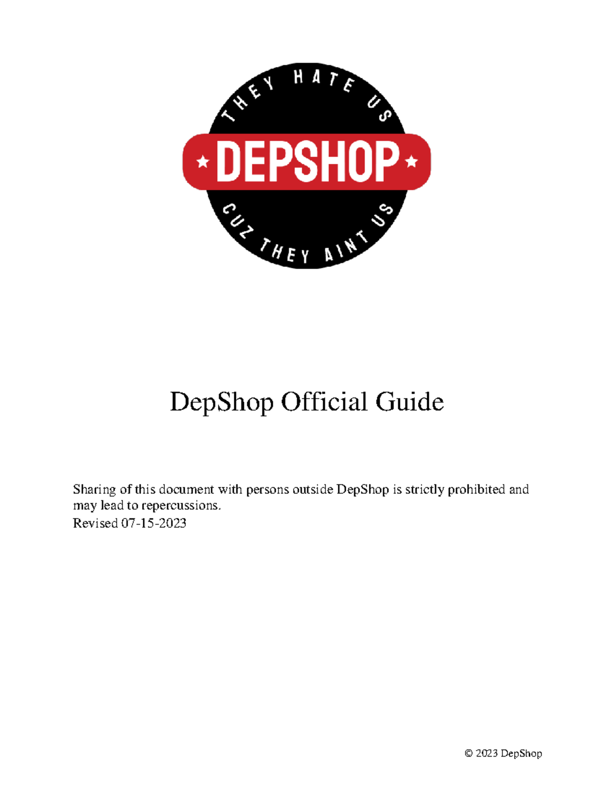 Dep Shop Support Guide - 123 - DepShop Official Guide Sharing of this ...