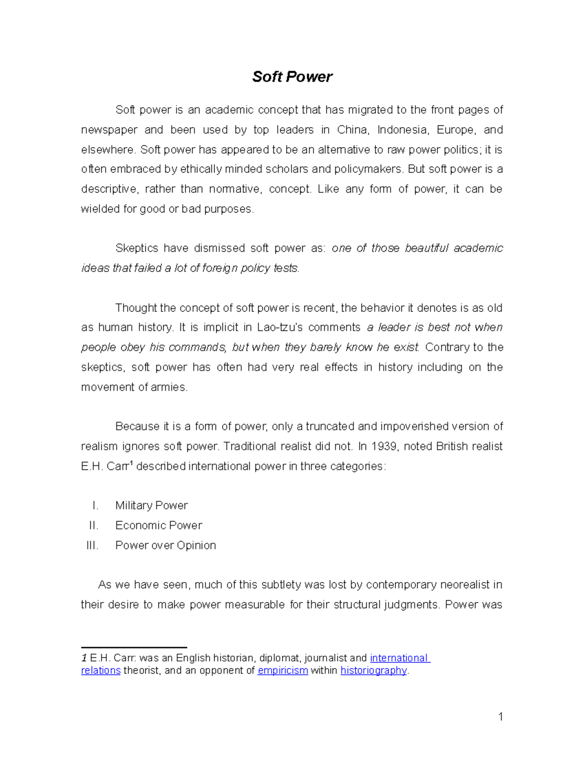 What is Soft Power? - Soft Power Soft power is an academic concept that ...