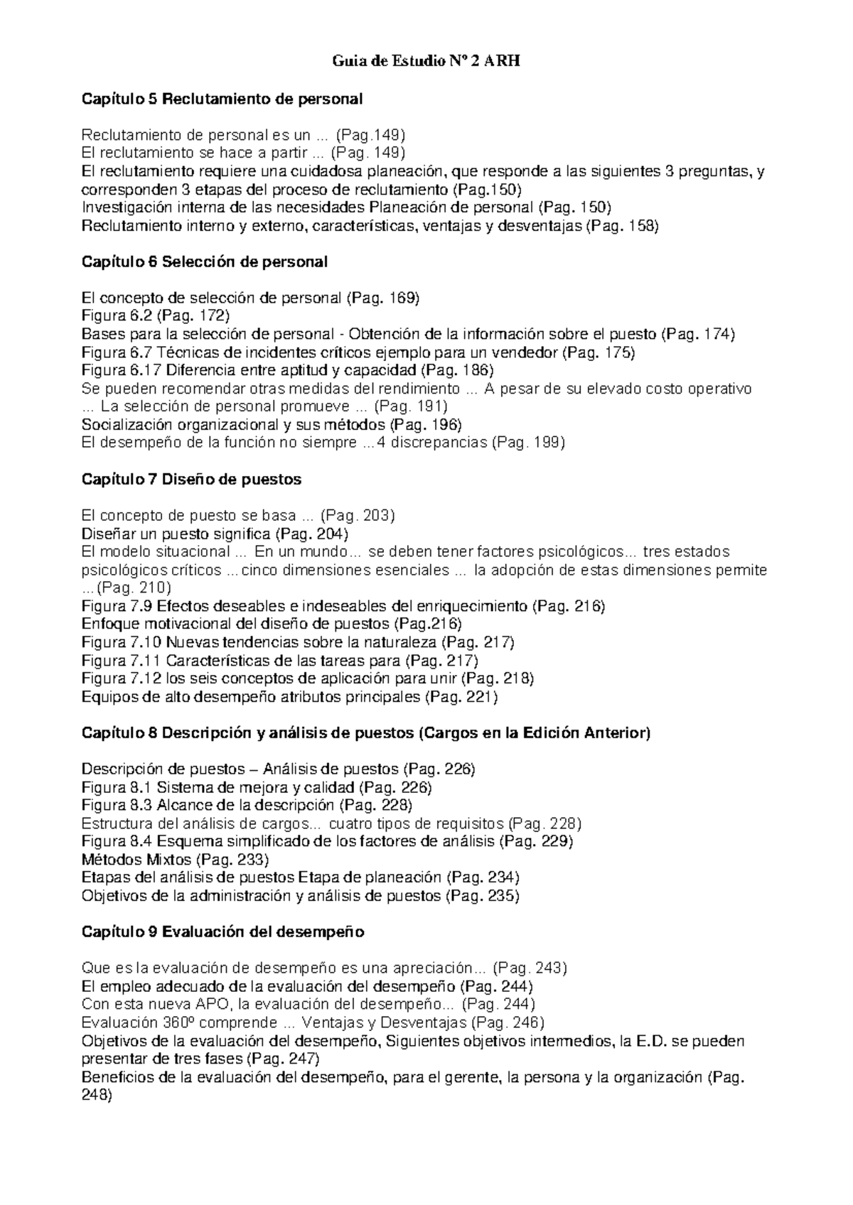 ARH Guia 2 2Parcial 1Cuat 2022 - Guia de Estudio Nº 2 ARH Capítulo 5 Reclutamiento de personal ...
