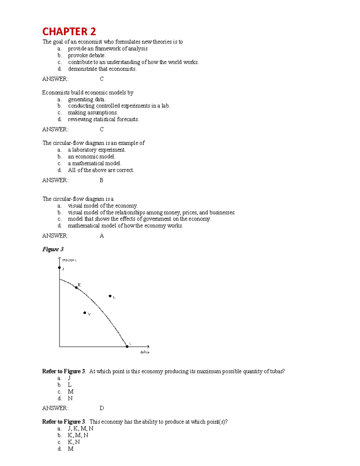 ECO111-Review Answers - CHAPTER 2 The goal of an economist who ...