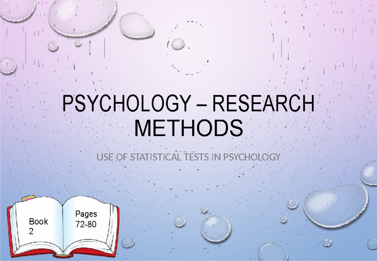 2. use of statistical tests in psychology-converted-converted ...
