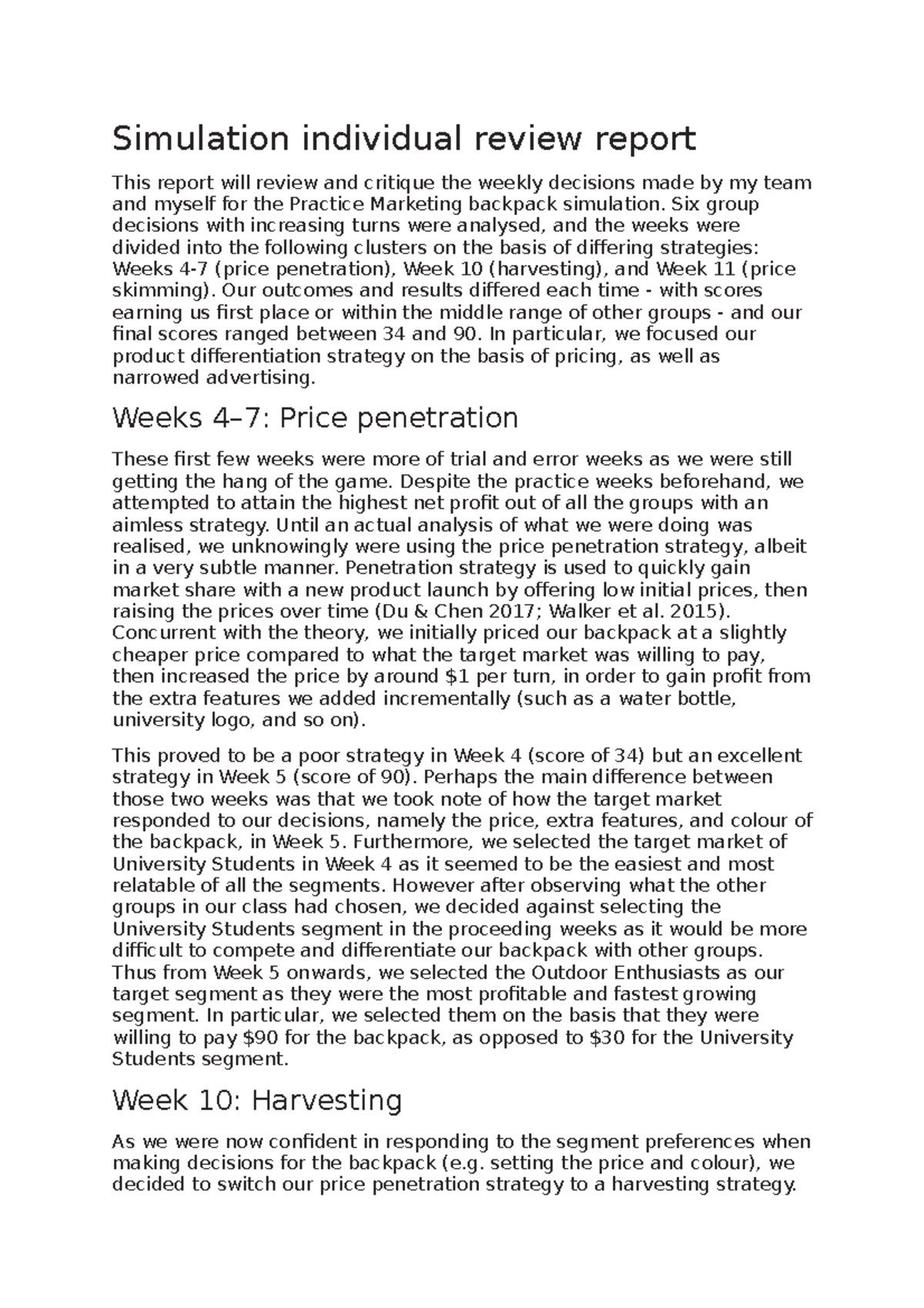 Exemplar - simulation report - 200096 - UWS - Studocu