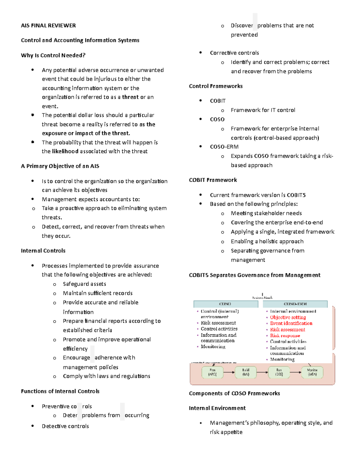 AIS Final Reviewer - ACIS midterm review for your study , hope will ...