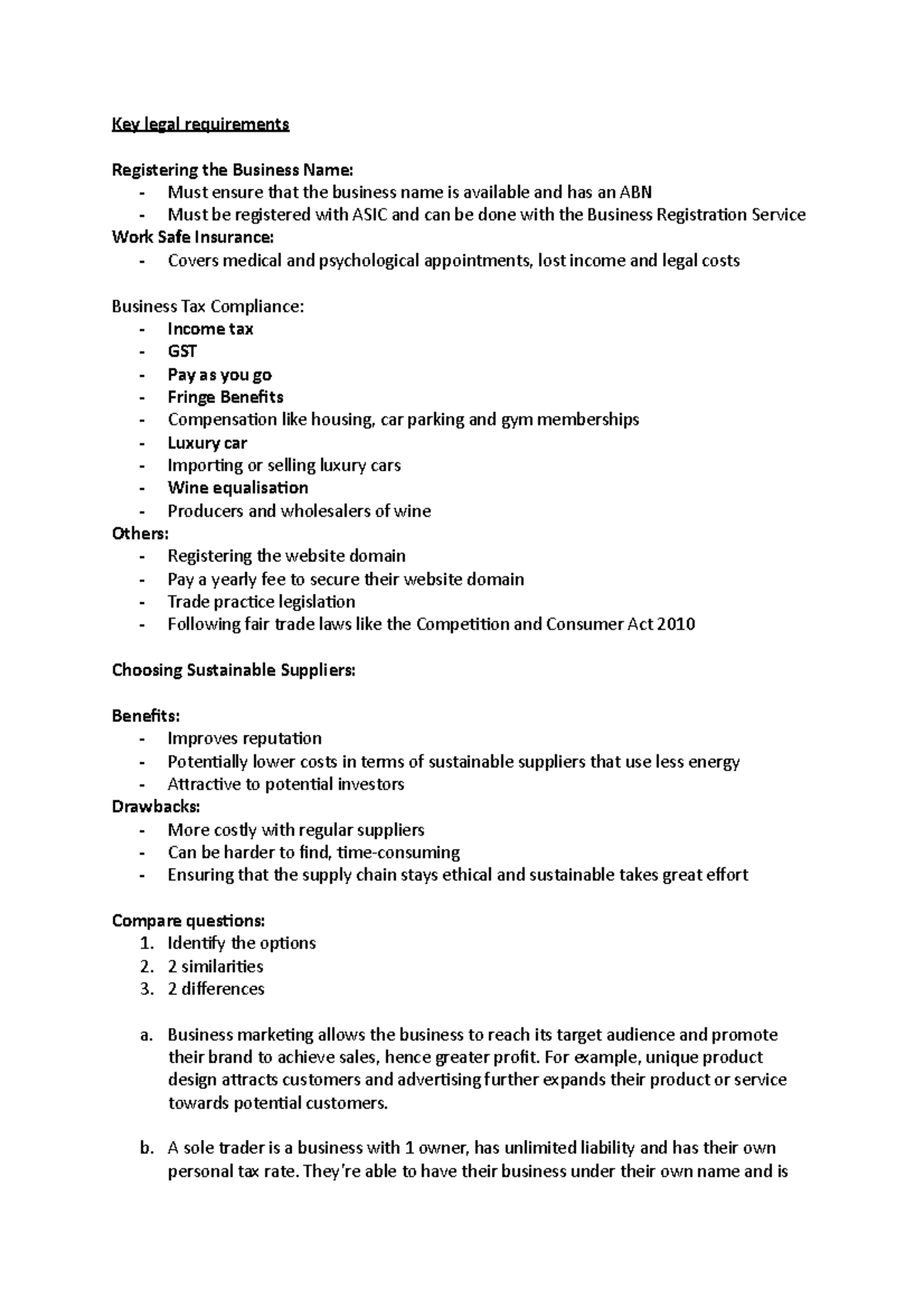 Key legal requirements - Key legal requirements Registering the ...