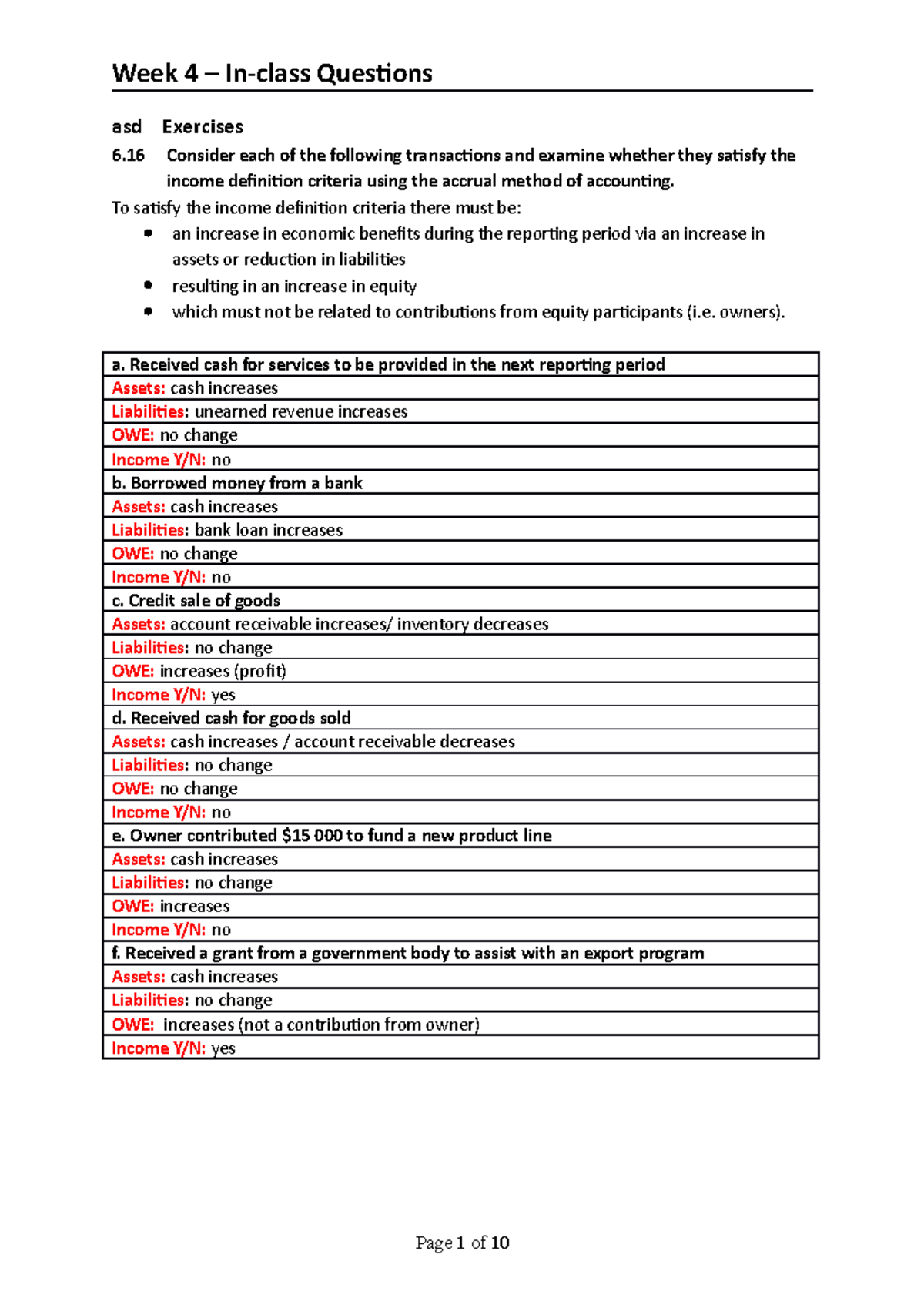 Week 4 In-class questions - Week 4 – In-class Questions asd Exercises 6 ...