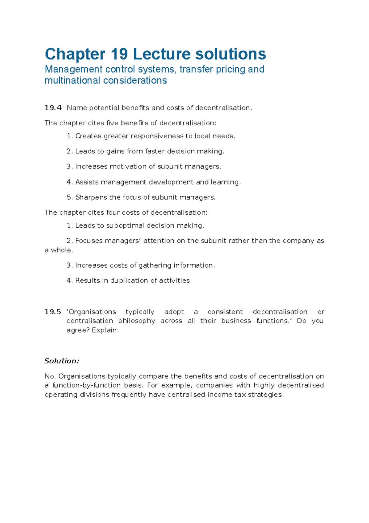 Chapter 19 lecture solutions financial accounting - Chapter 19 Lecture ...