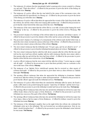 Hearsay and Confrontation Clause Flowchart - LAW 2220 - Studocu