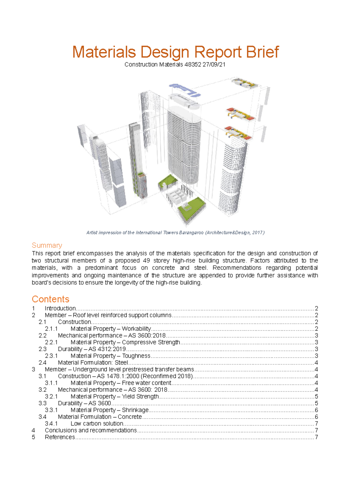 Materials Design Report Brief - Materials Design Report Brief ...