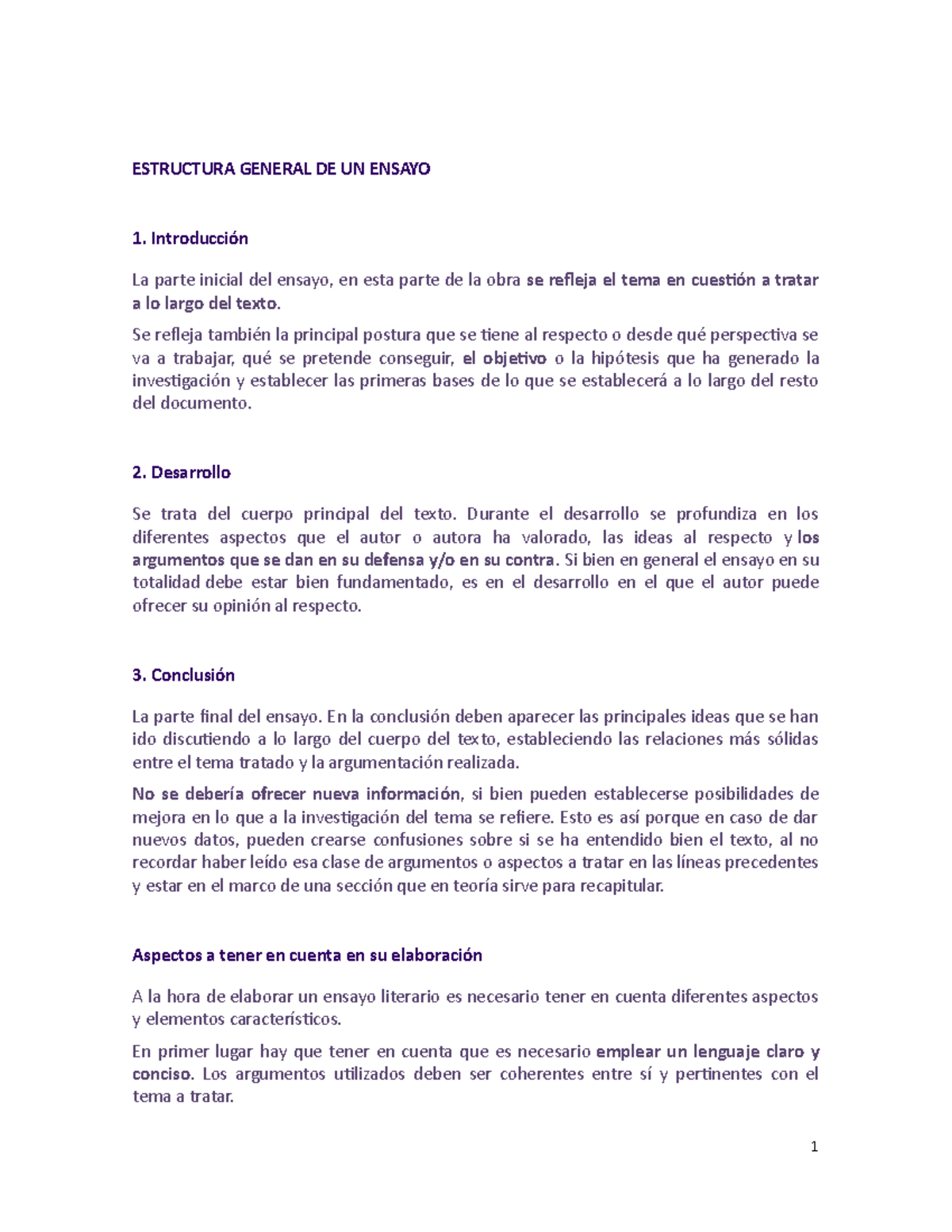 Estructura General DE UN Ensayo - ESTRUCTURA GENERAL DE UN ENSAYO ...