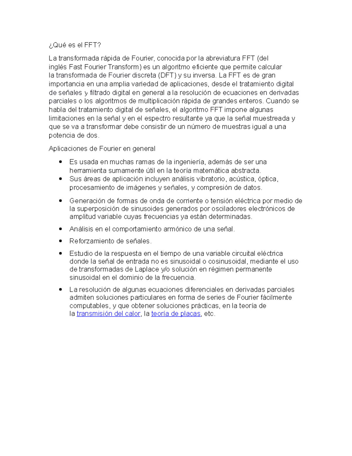 Qué es el FFT y aplicaciones de Fourier - ¿Qué es el FFT? La ...
