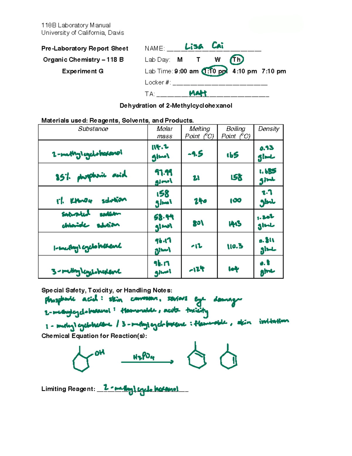 118BLab G Prelab - Pre lab - 118B Laboratory Manual Winter 2017 ...
