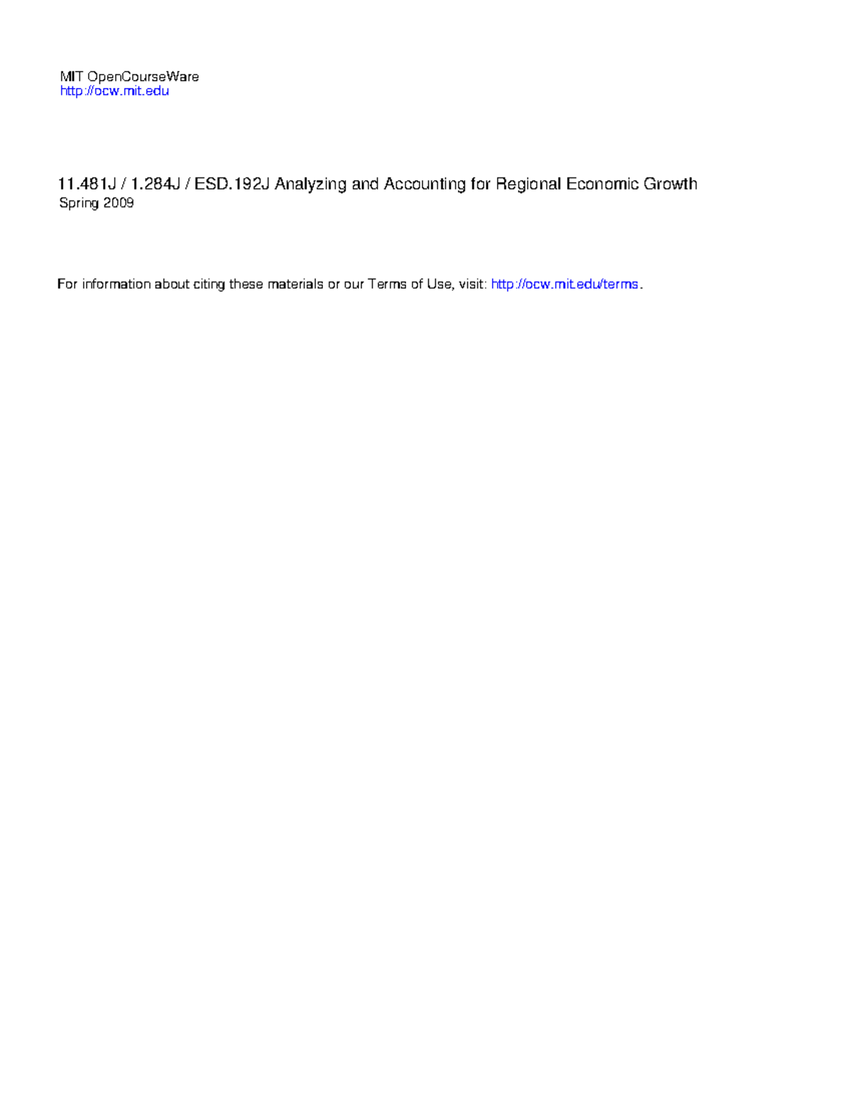 Analyzing And Accounting For Regional Economic Growth 4 - MIT ...